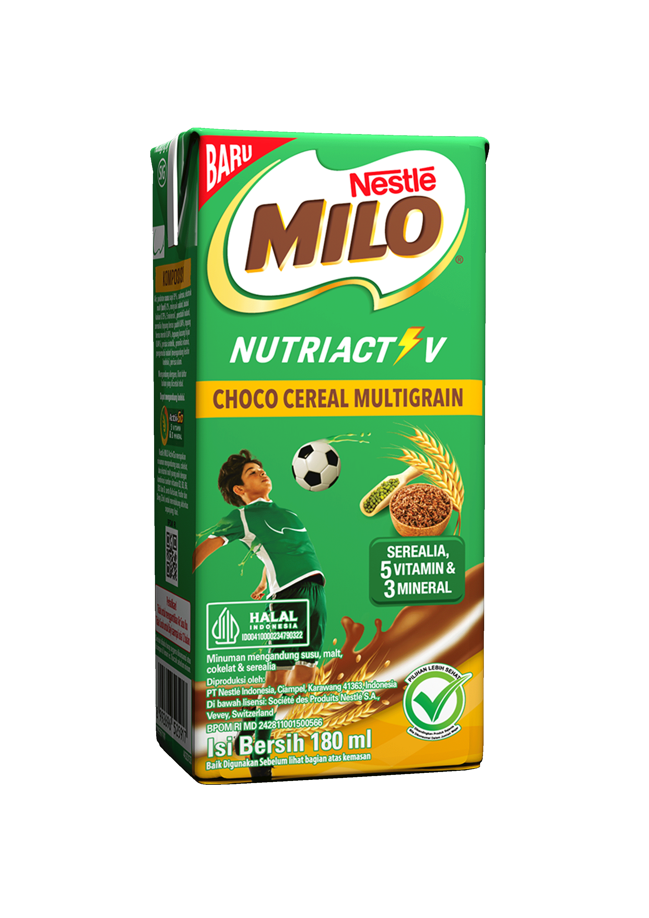 Milo Nutri Activ Choco Sereal Multigrain 180ml | MILO Indonesia